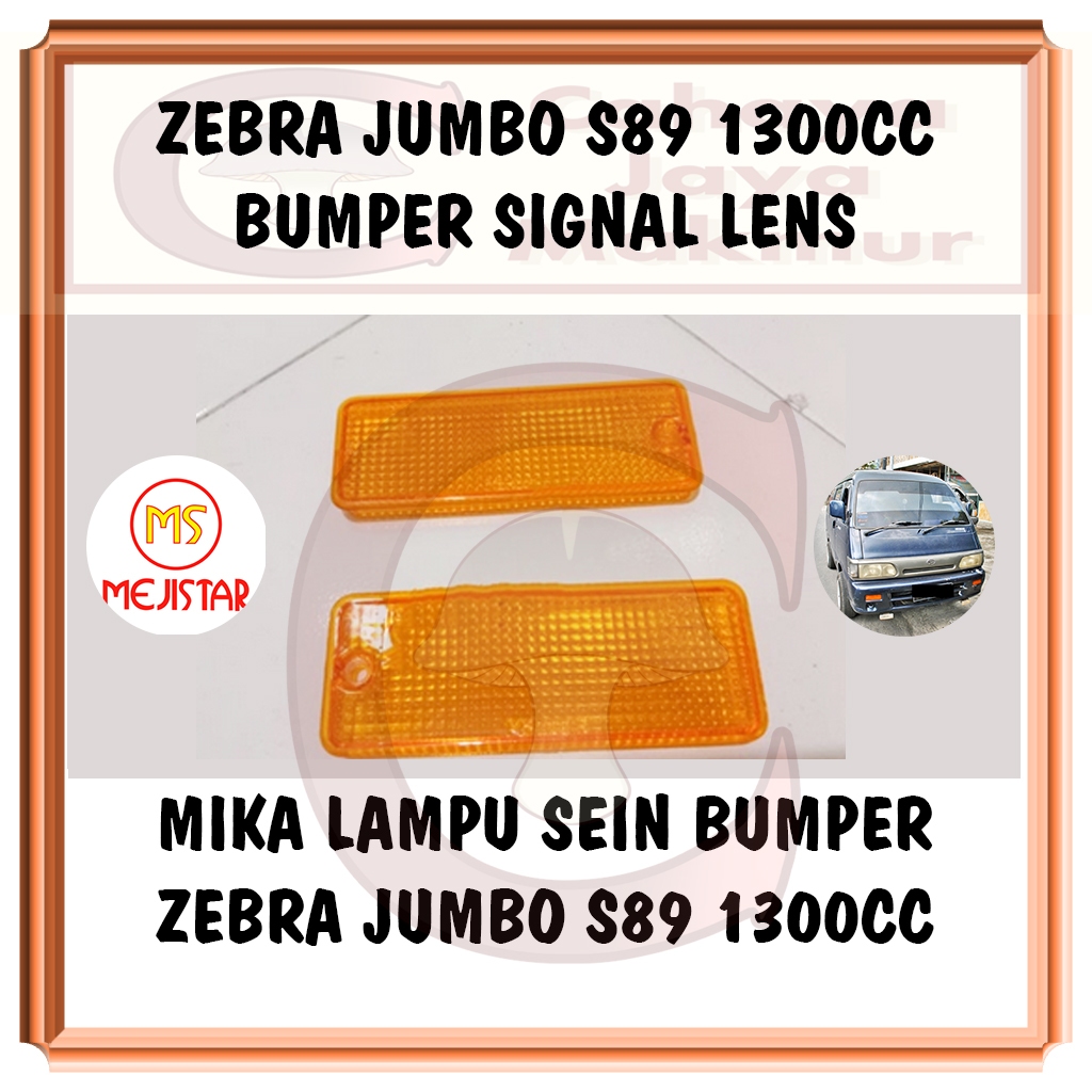 Jual PCS Mika Kaca Lampu Bumper Bemper Sein Signal Rating Reting Zebra ...