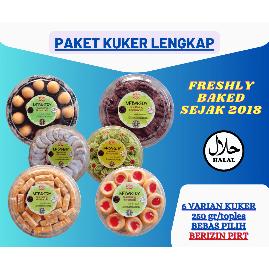 Jual Kue Kering Paket Kuker A isi 6 Toples edisi Ramadhan dan Lebaran ...