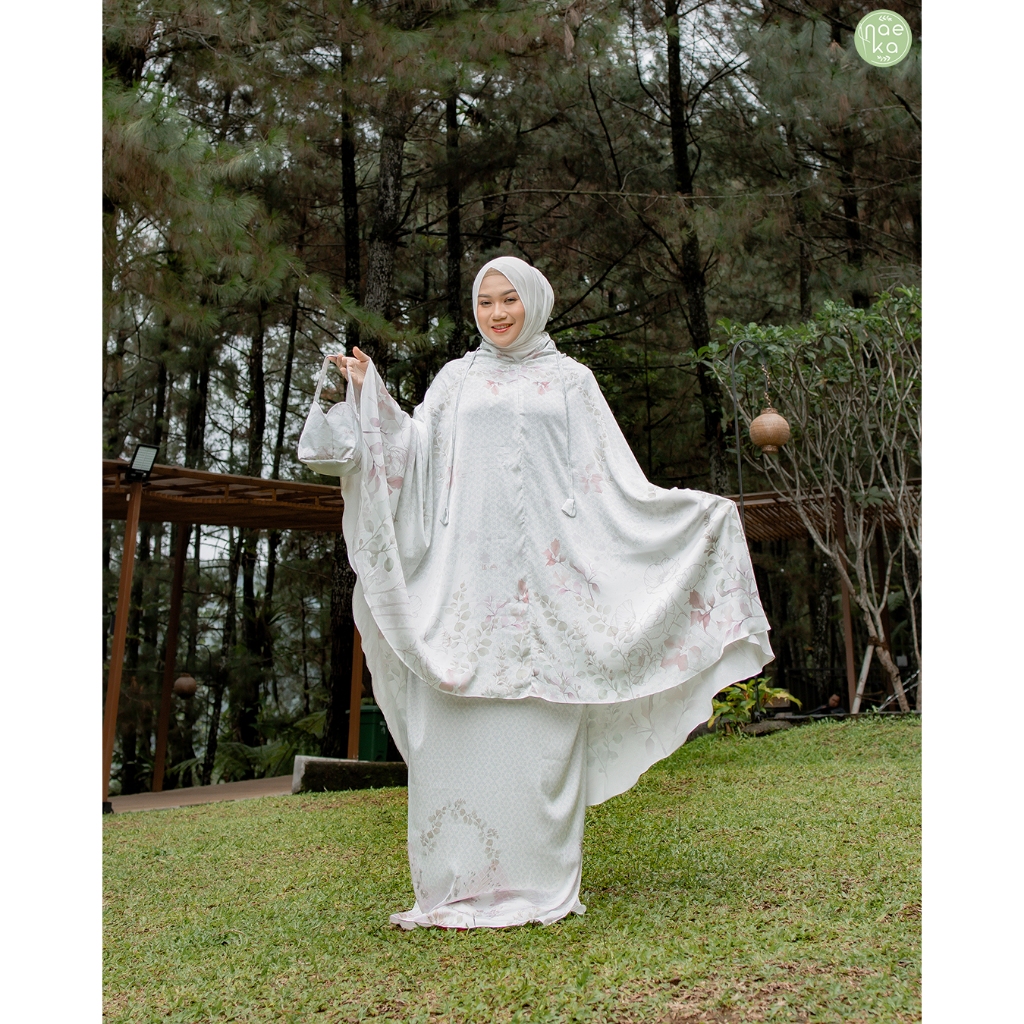 Jual Naeka Mukena Poppy Naeka x Poppy Silk Premium Printing 2in1 FREE ...