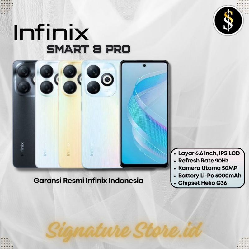 Jual Infinix Smart 8 Pro RAM 8+8/128GB Garansi Resmi | Shopee Indonesia