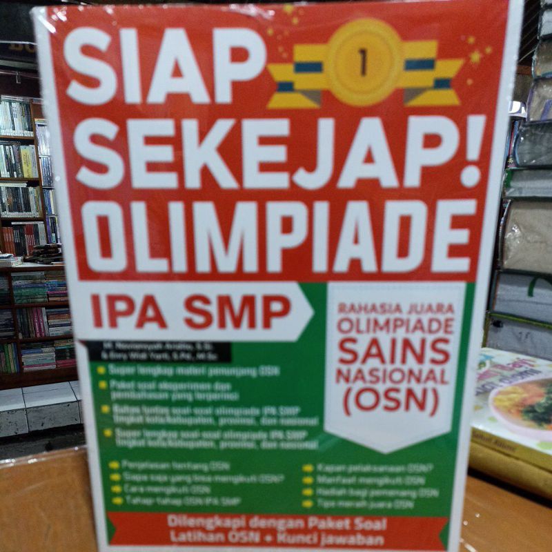 Jual buku SIAP SEKEJAP OLIMPIADE IPA SMP rahasia juara olimpiade SAINS nasional (OSN) | Shopee ...