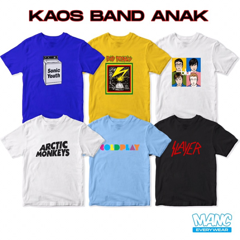 Jual Kaos Band Anak 1 Tahun - 12 Tahun | Sonic Youth | Bad Brains ...