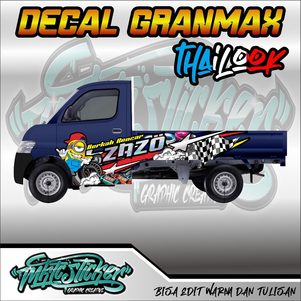 Jual DECAL GRANMAX PICK UP MODEL THAILOOK request gambar bisa | Shopee ...
