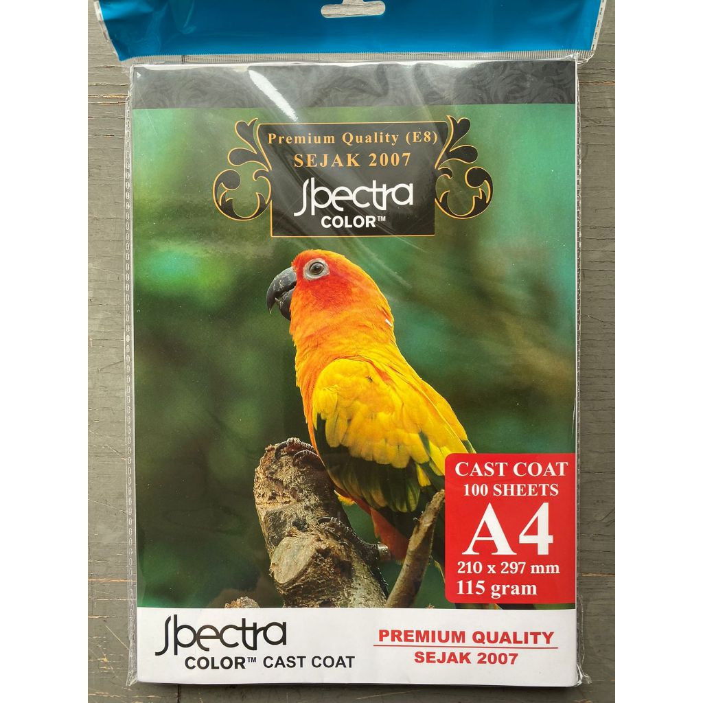 Jual BH01 SPECTRA Cast Coated Inkjet Paper Glossy A4 / 115 Gsm ( 100 ...