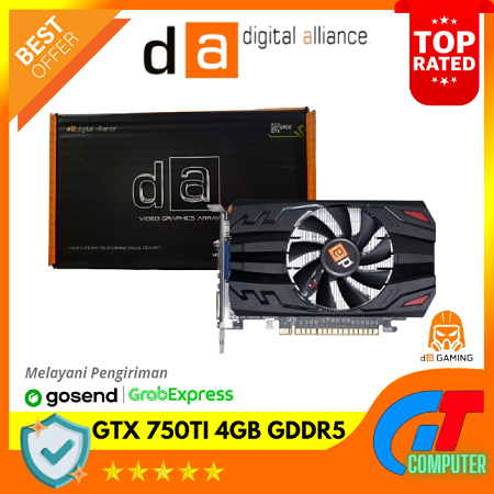 Jual VGA CARD DIGITAL ALLIANCE GTX 750TI 4GB GDDR5 128 BIT NVIDIA GRAPHIC | Shopee Indonesia