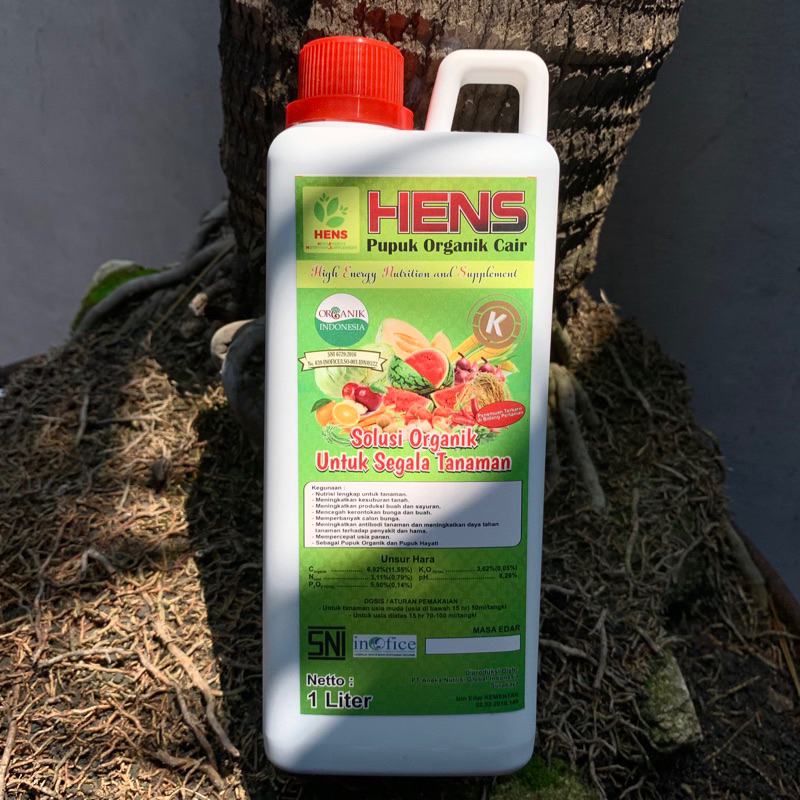 Jual Pupuk Organik Cair HENS Tutup MERAH (Kocor) | Pupuk Organik Cair ...