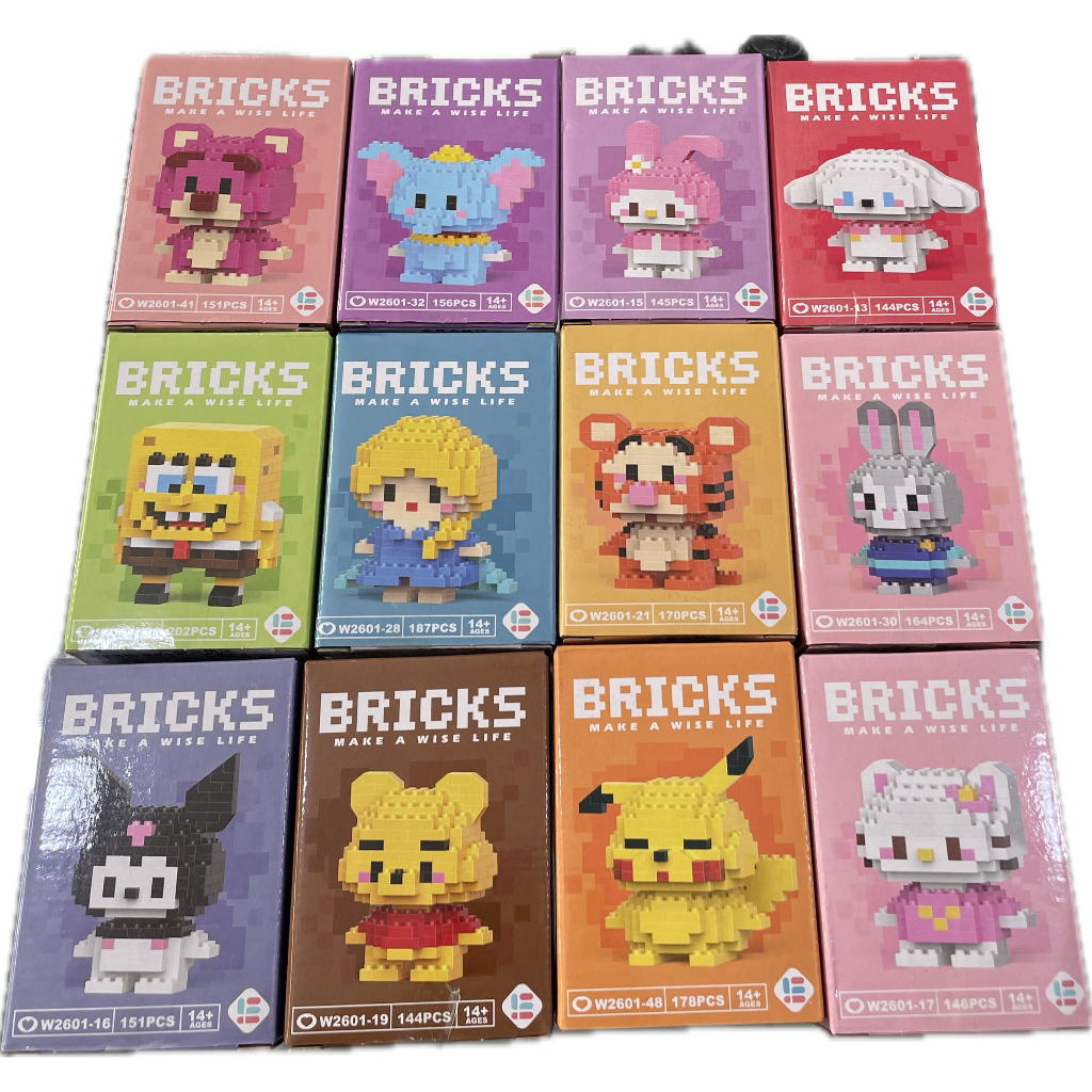 Jual DIY NANOBLOCKS KARAKTER | MAINAN NANOBLOKS BRICKS KARAKTER ...