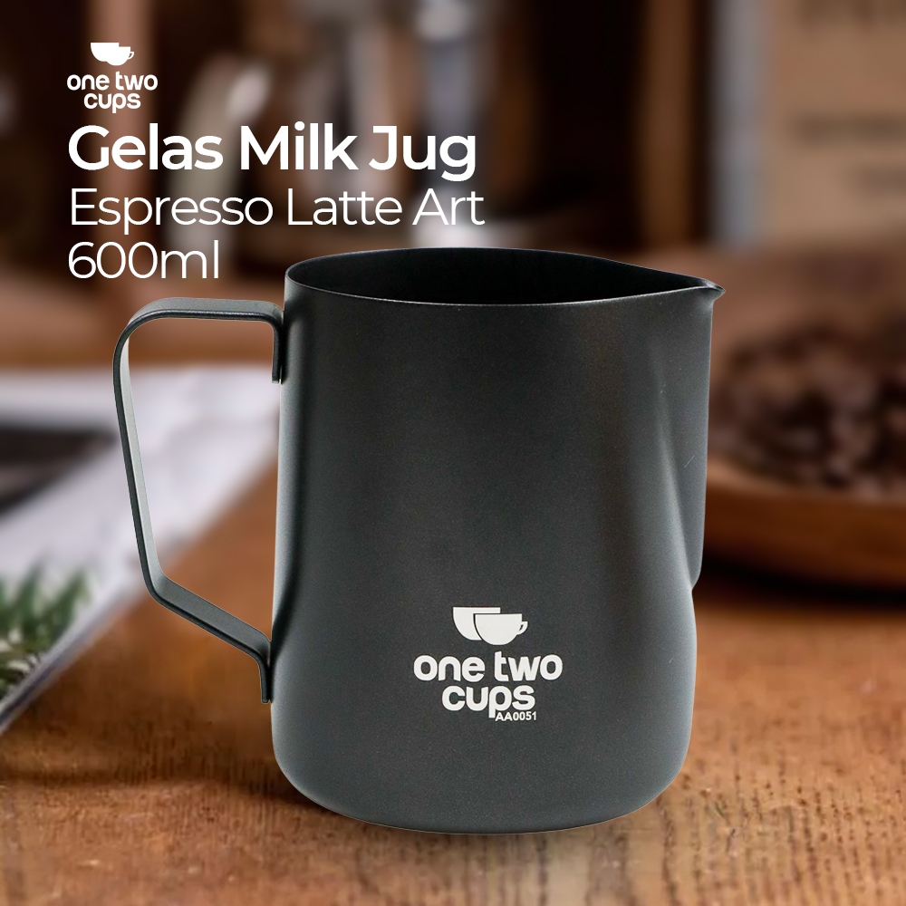 Jual Milk Jug Gelas Pitcher Kopi Espresso Latte Art Stainless Steel 400ml 600ml One Two Cups ...