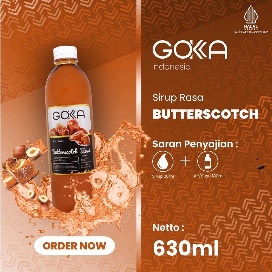 Jual 630ml Sirup Butterscotch Syrup / Minuman Sirup Rasa Butterscotch ...