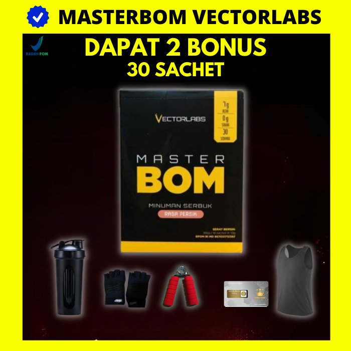 Jual Vectorlabs Master BOM Kemasan Box isi 30 Sachet BCAA protein JAKARTA | Shopee Indonesia