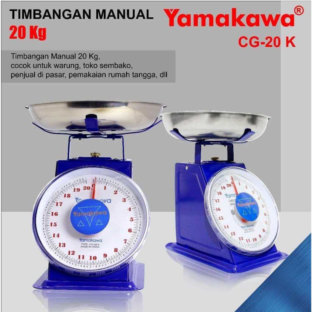 Jual Timbangan Manual Jarum Duduk 20kg Mangkok Besi Analog Buah Sayur DagingTimbangan Manual ...