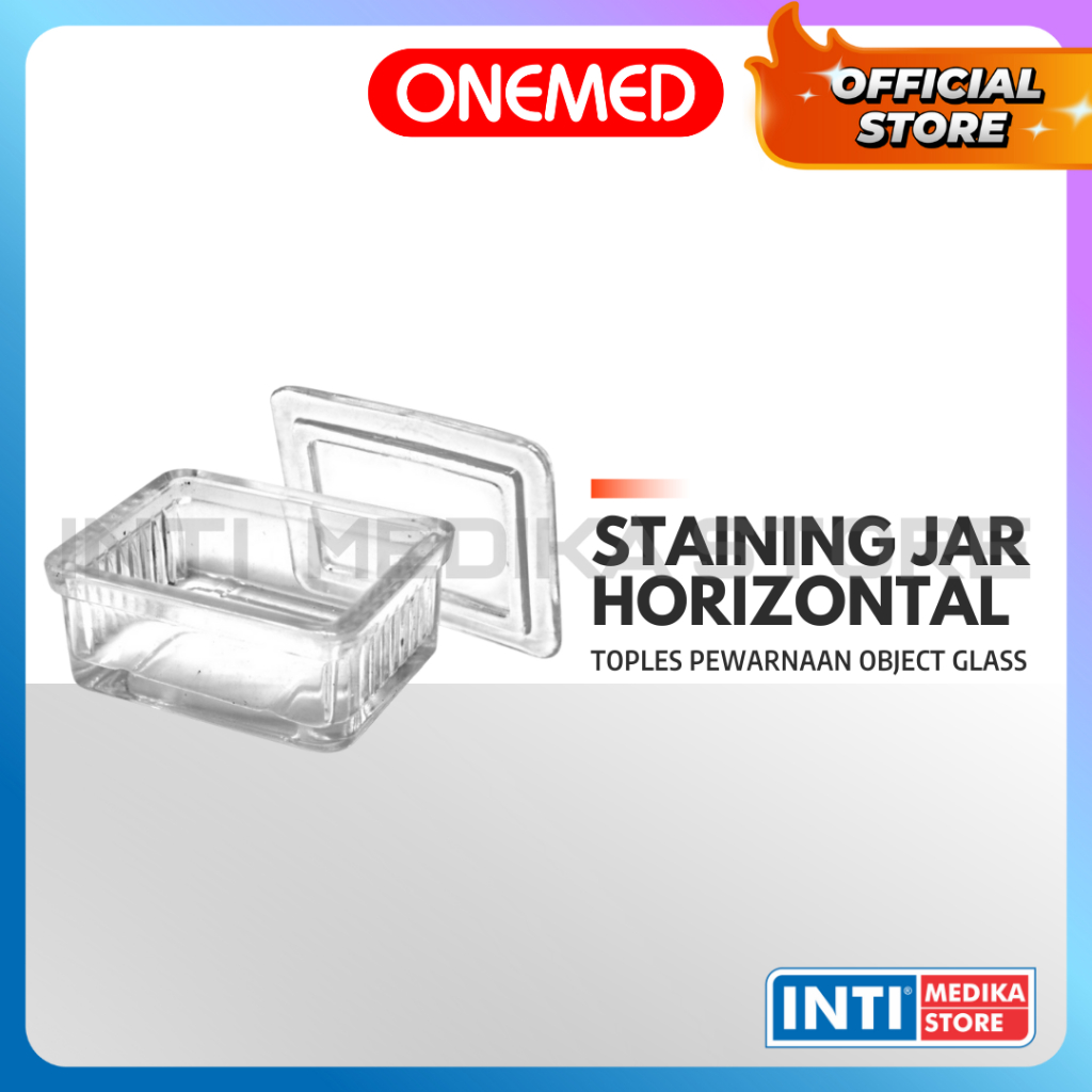 Jual ONEMED - Staining Jar Tidur Horizontal | Toples Pewarnaan Object ...