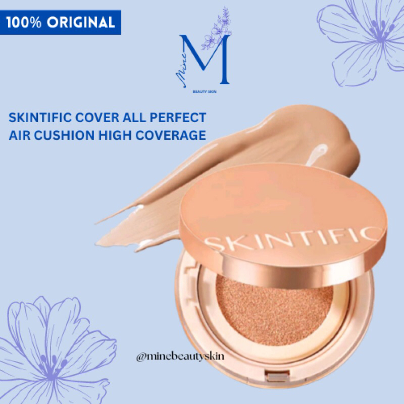 Jual Skintific Cover All Perfect Air Cushion SPF35 PA++++ BB Cushion CC Cream Serum Bedak ...