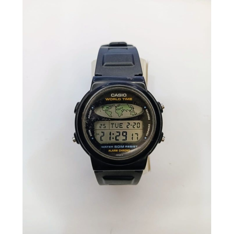 Jual Casio W-60U World time 893 vintage 1989 NOS | Shopee Indonesia