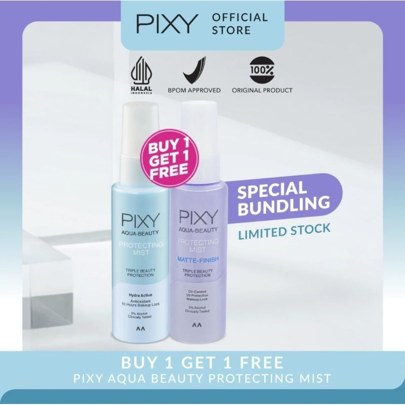 Jual PIXY WHITE AQUA FACE MIST / SETTING SPRAY ( BUY 1 GET 1 ) | Shopee Indonesia
