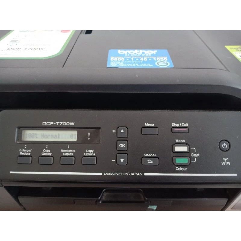 Jual Printer Brother All in one (print_copy_scan) Wifi ink tank second ...