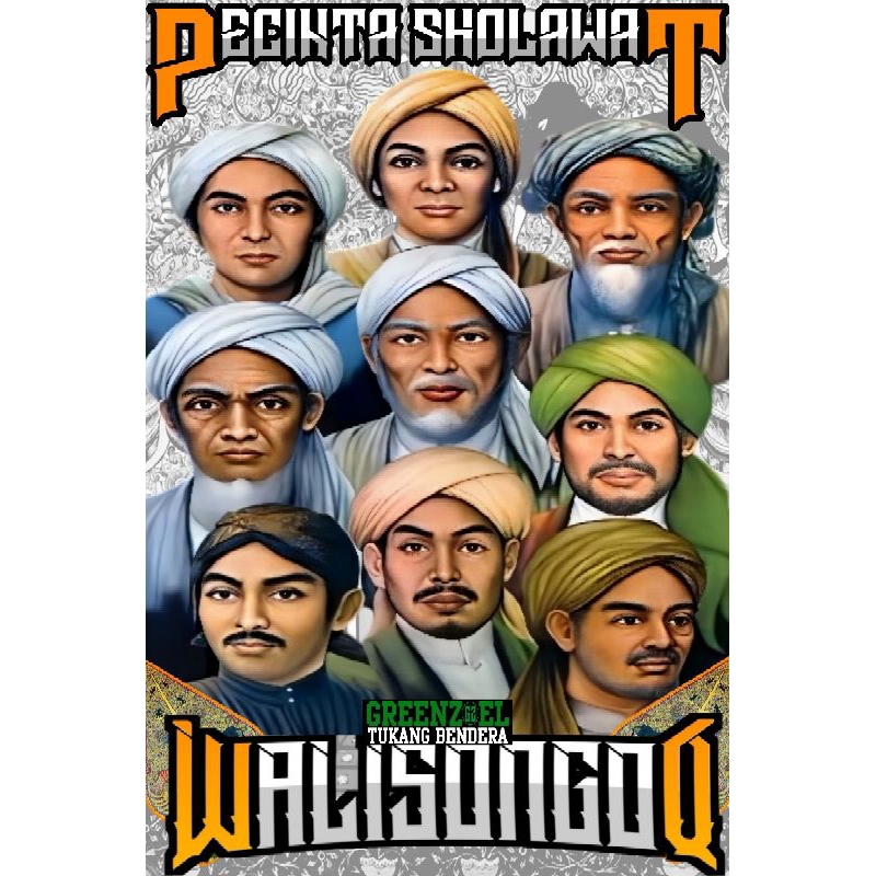 Jual BENDERA WALISONGO UKURAN 120X80 READY STOCK TERMURAH COD | Shopee ...