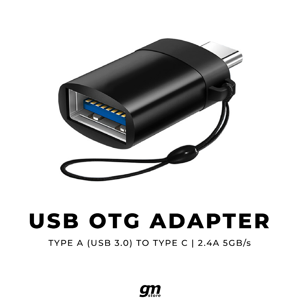 Jual USB OTG Adapter Android Type C to Type A USB 3.0 Speed 5GBps ...