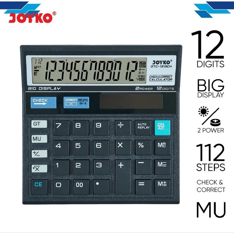 Jual Kalkulator Joyko DTC-1313CH 12 Digit ( 1pcs ) | Shopee Indonesia
