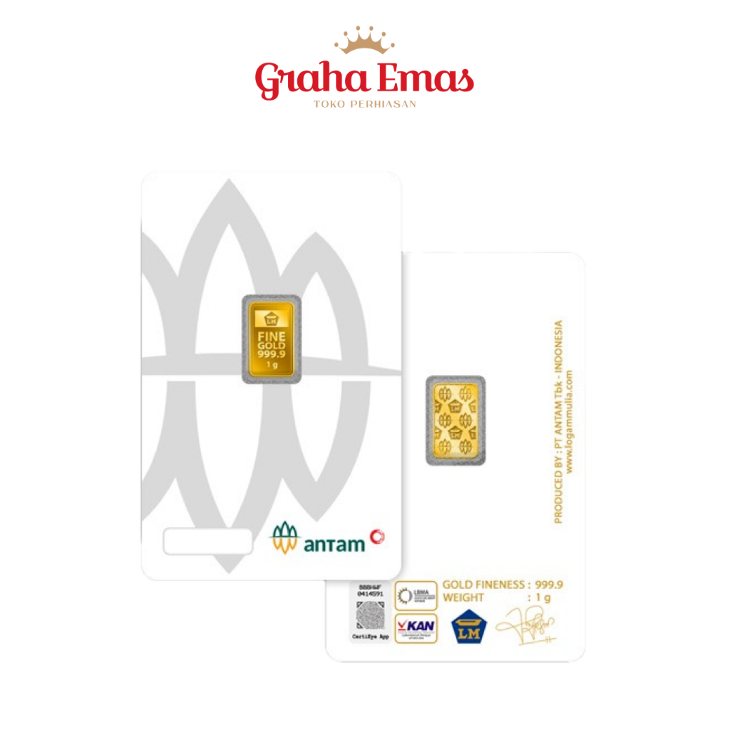 Jual (1 gr) Emas ANTAM Logam Mulia LM | Shopee Indonesia
