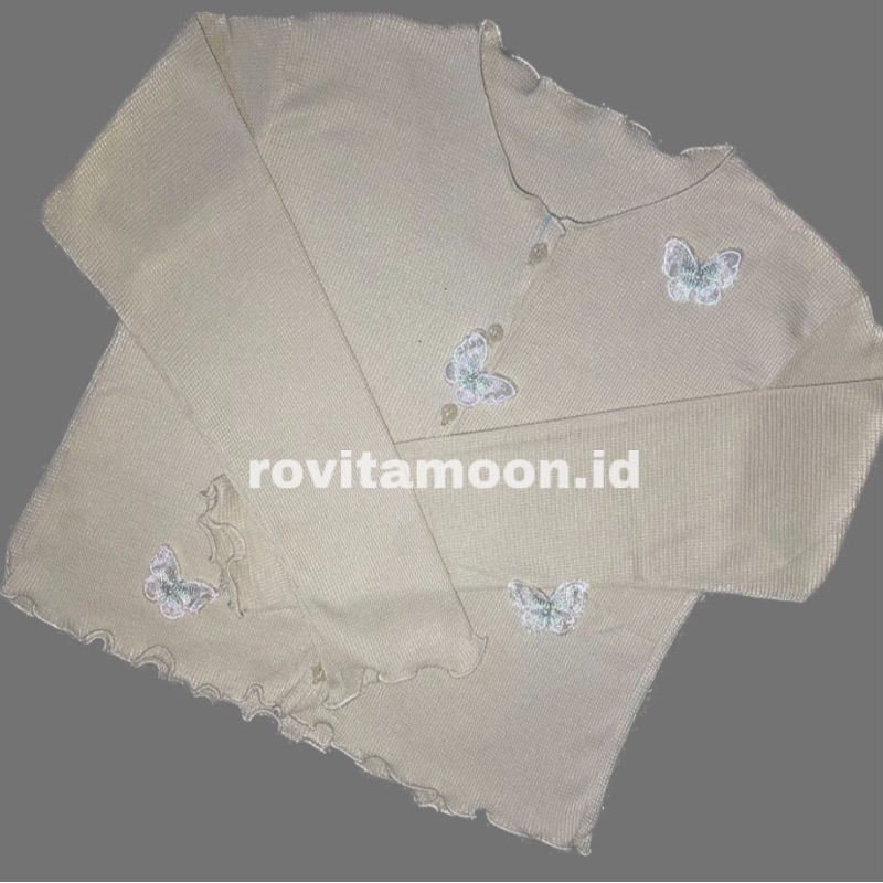 Jual FREE JEPITAN | Cardigan Kancing | Cardigan Butterfly | Cardigan ...