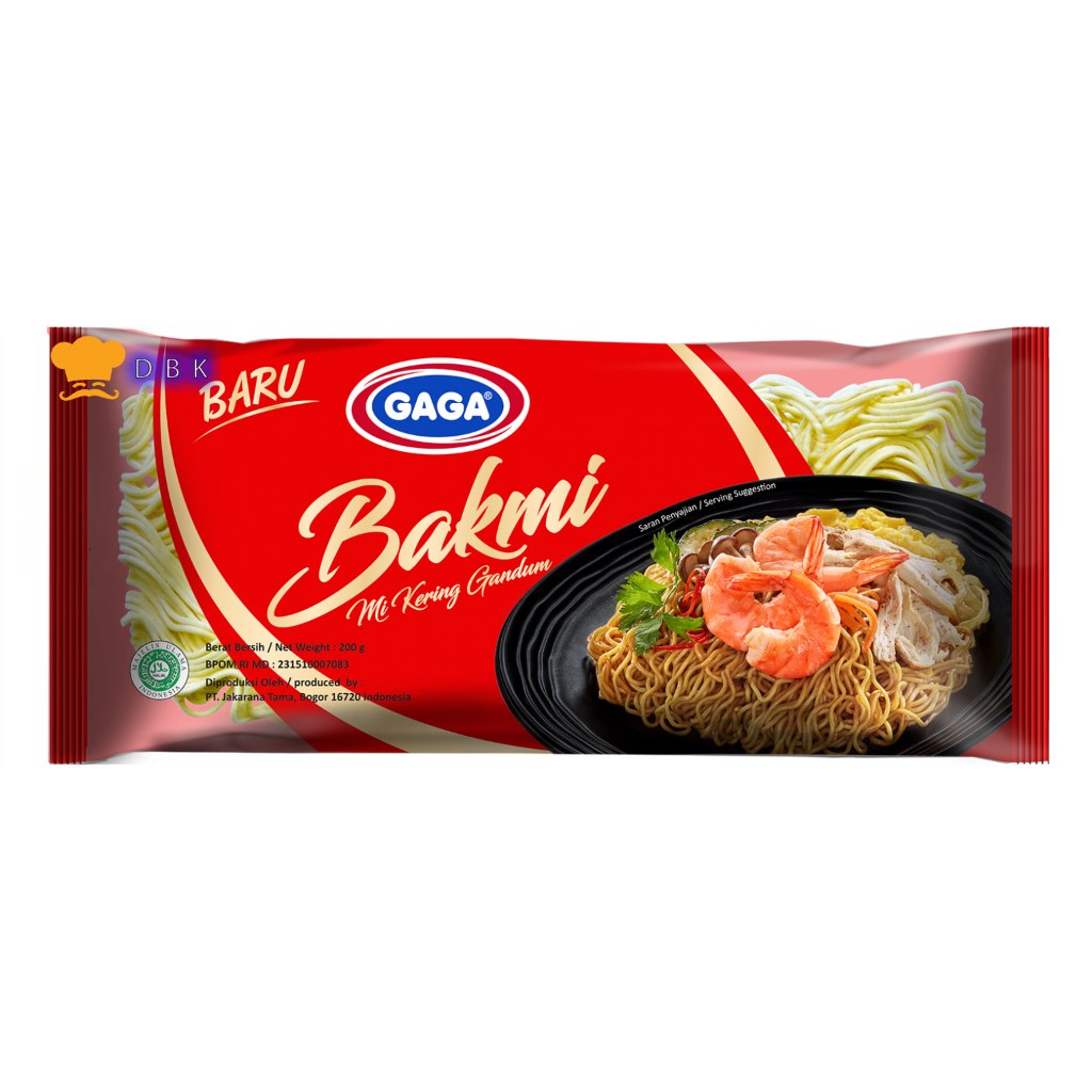 Jual GAGA Bakmi - Mie Kering Gandum - 200 gr noodle | Shopee Indonesia