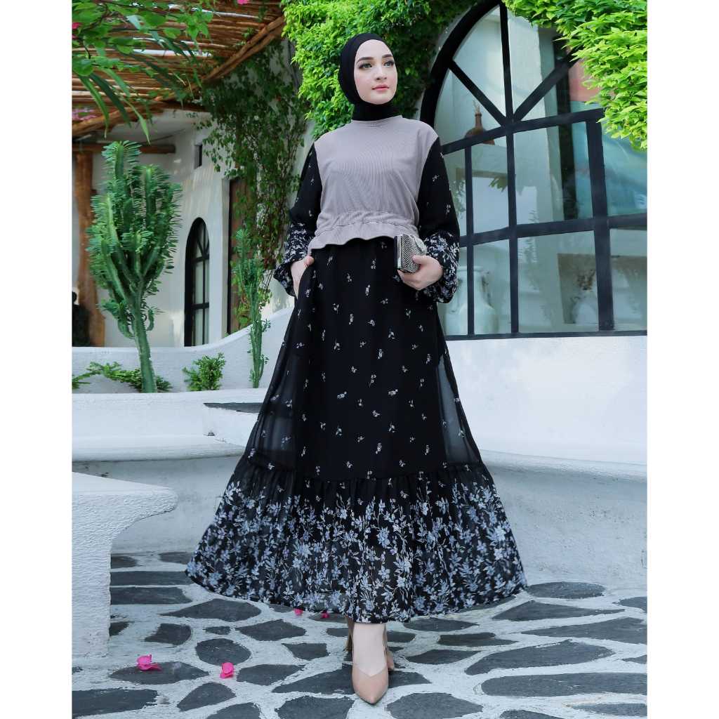 Jual EXTU HERITAGE ZIFFA MIDI DRESS GAMIS MUSLIMAH (67836) | Shopee ...