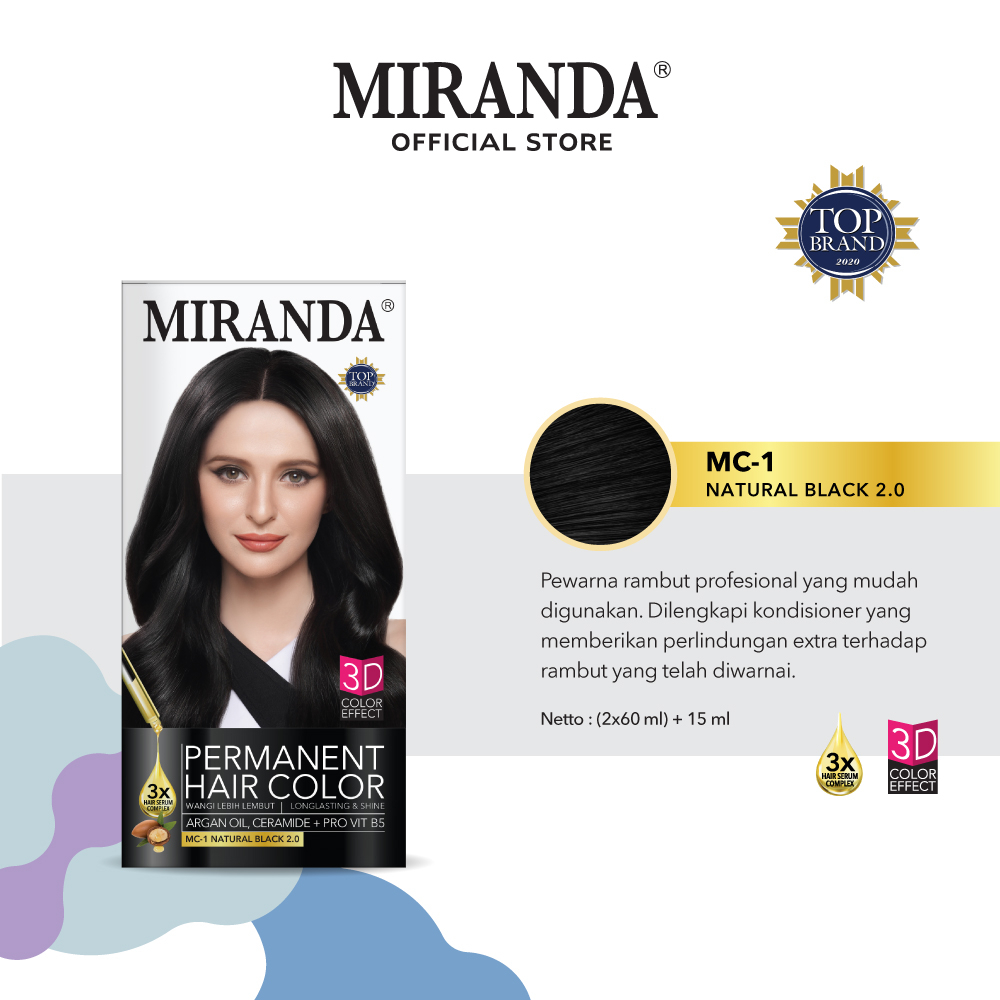 Jual Miranda Premium Hair Color - BESAR 60ml | Shopee Indonesia