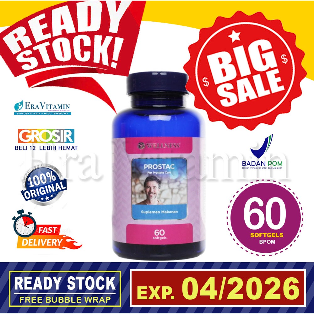 Jual WELLNESS PROSTAC (60 Softgel) | Shopee Indonesia