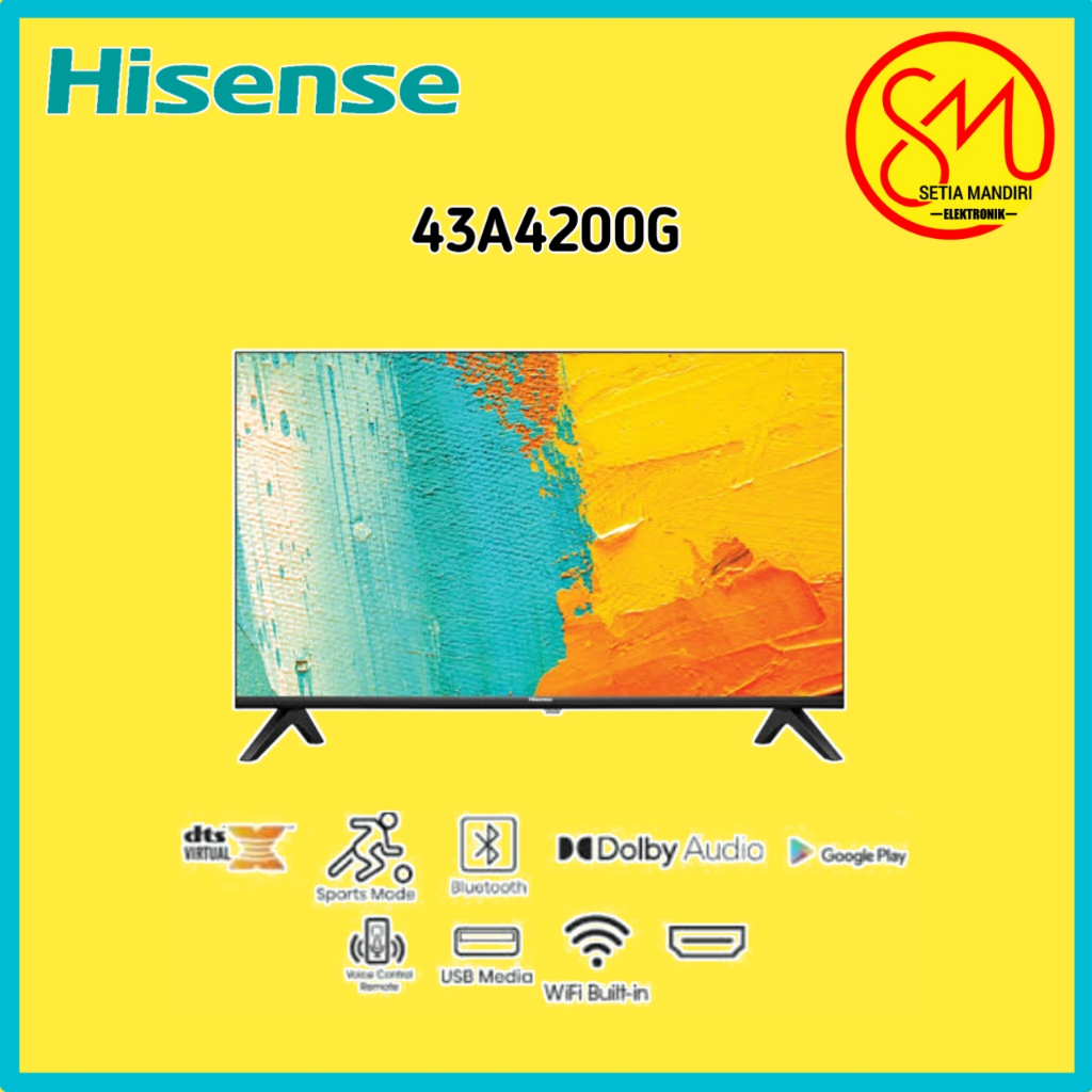 Jual Hisense 43A4200G Led Smart Android TV 43 Inch | Shopee Indonesia