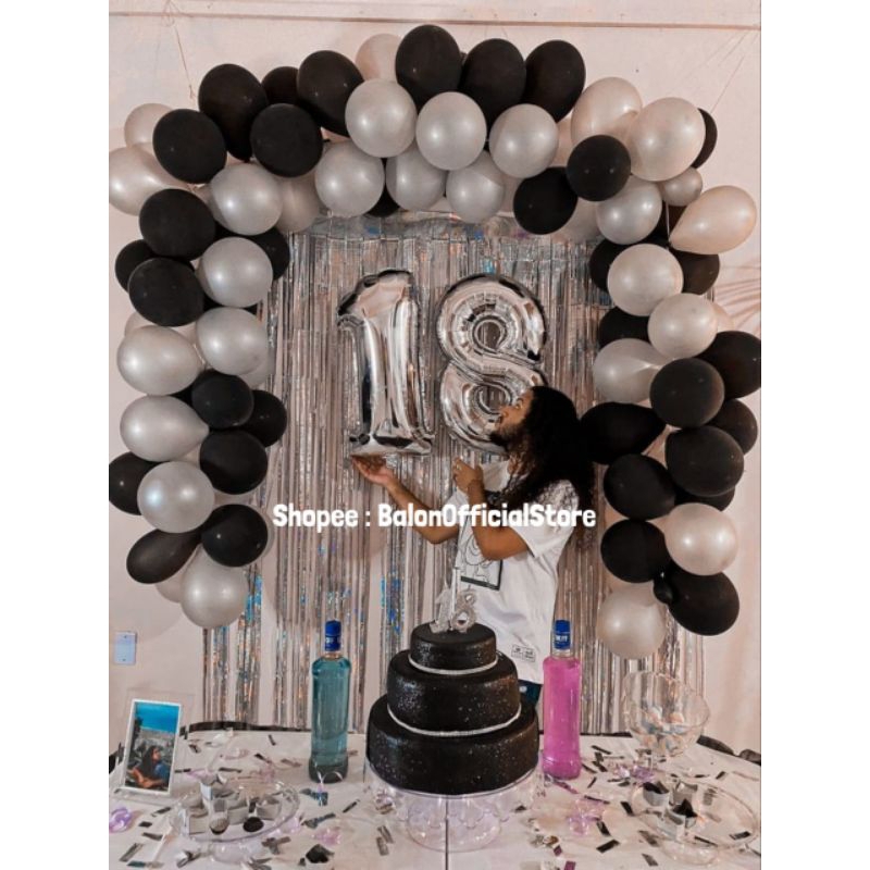 Jual paket dekorasi ultah balon tirai dekor ulang tahun aqiqah turun ...
