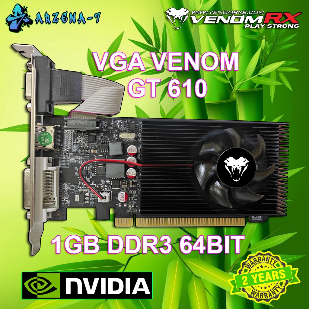 Jual Promo Vga VenomRx Nvidia Gt 610 1Gb Ddr3 | Shopee Indonesia