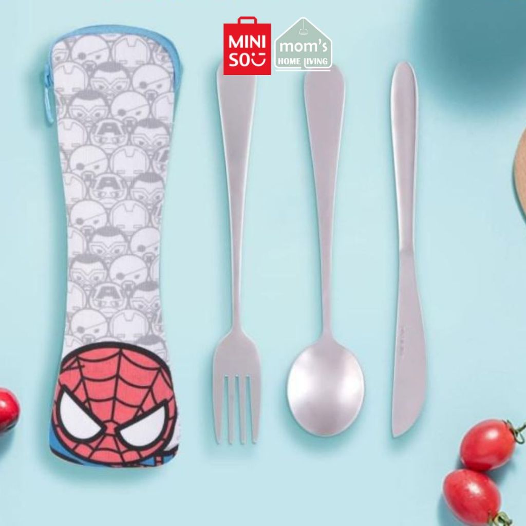 Jual MINISO Marvel Cutlery Set Garpu dan Sendok set / Sendok Garpu Anak ...