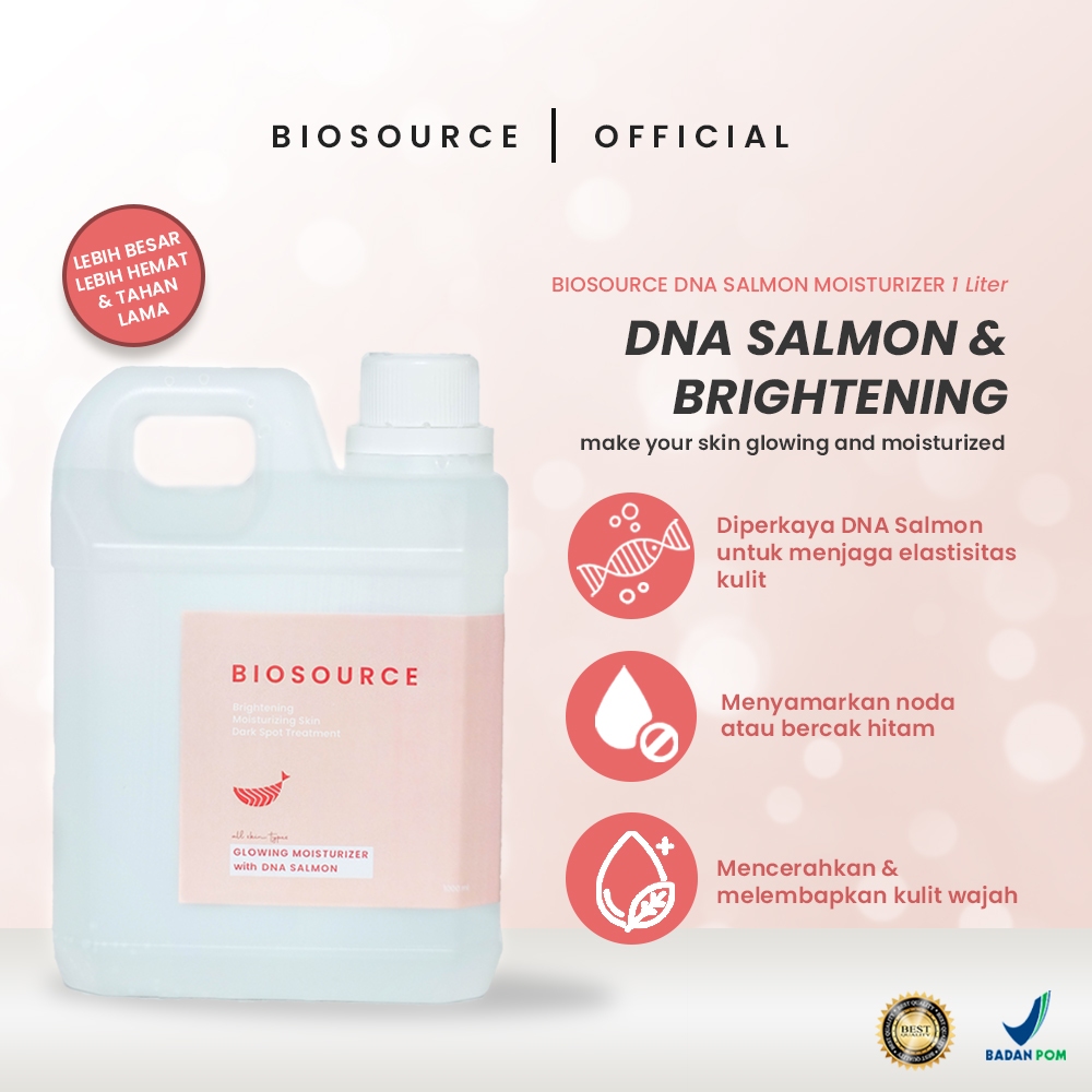 Jual BIOSOURCE DNA SALMON MOISTURIZER SERUM 1L | BPOM | Skincare Serum ...