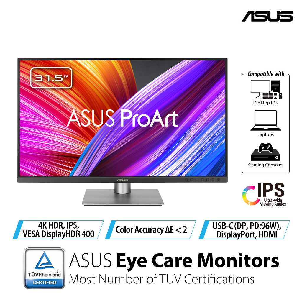 Jual ASUS ProArt Display PA329CRV 32 Inch Professional Monitor UHD IPS ...
