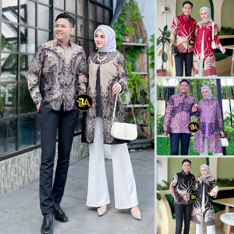 Jual Batik couple Baju Batik Couple Modern Tunik Bolero dan Kemeja Lengan Panjang | Shopee Indonesia