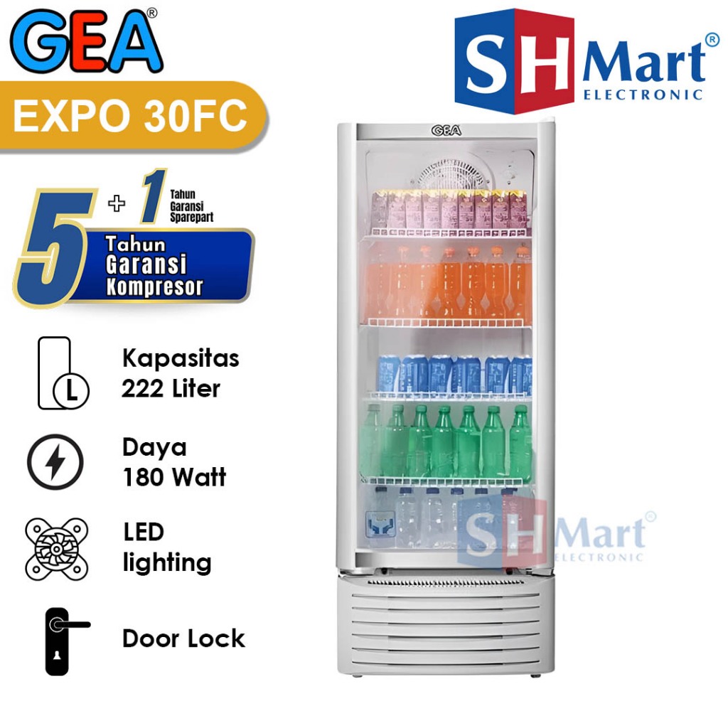 Jual KULKAS SHOWCASE GEA EXPO 30FC / EXPO-30FC PENDINGIN MINUMAN GARANSI RESMI | Shopee Indonesia