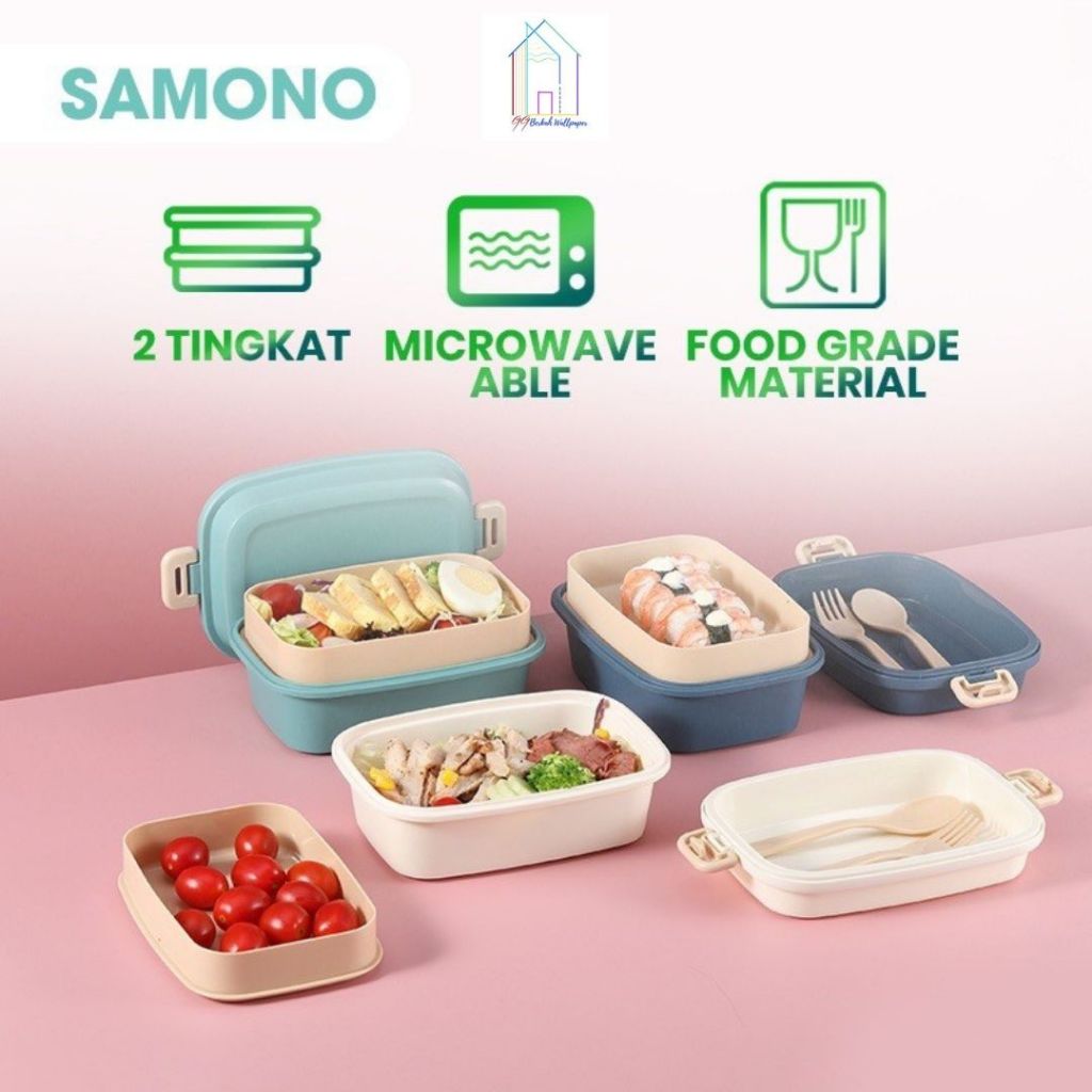 Jual HARGA PROMO TERMURAH!! Kotak Makan 2 Tingkat Lunch Box Susun ...