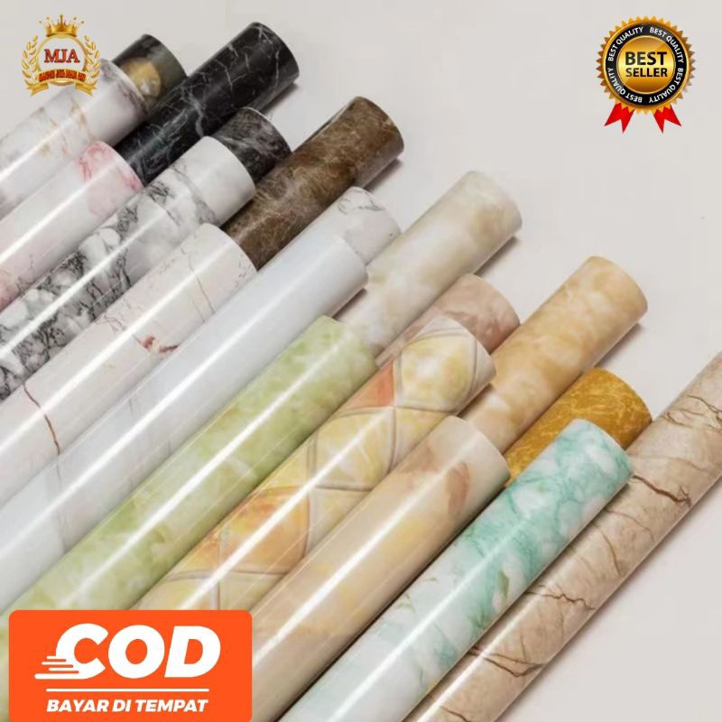 Jual Stiker Ubin Marmer Renovasi Kabinet Meja Kertas Dinding Berperekat ...