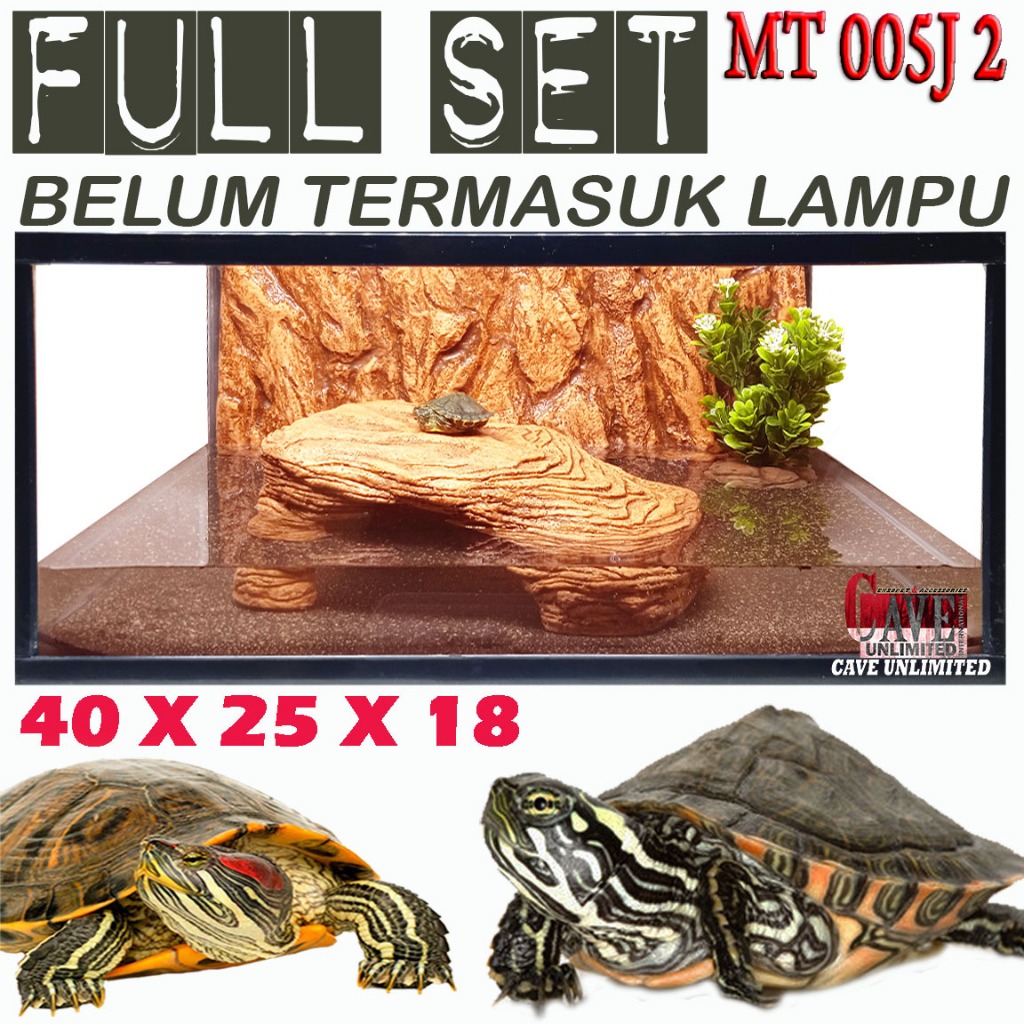 Jual MT005J2 PAKET TERRARIUM REPTILE FULL SET KANDANG AQUARIUM TURTLE ...