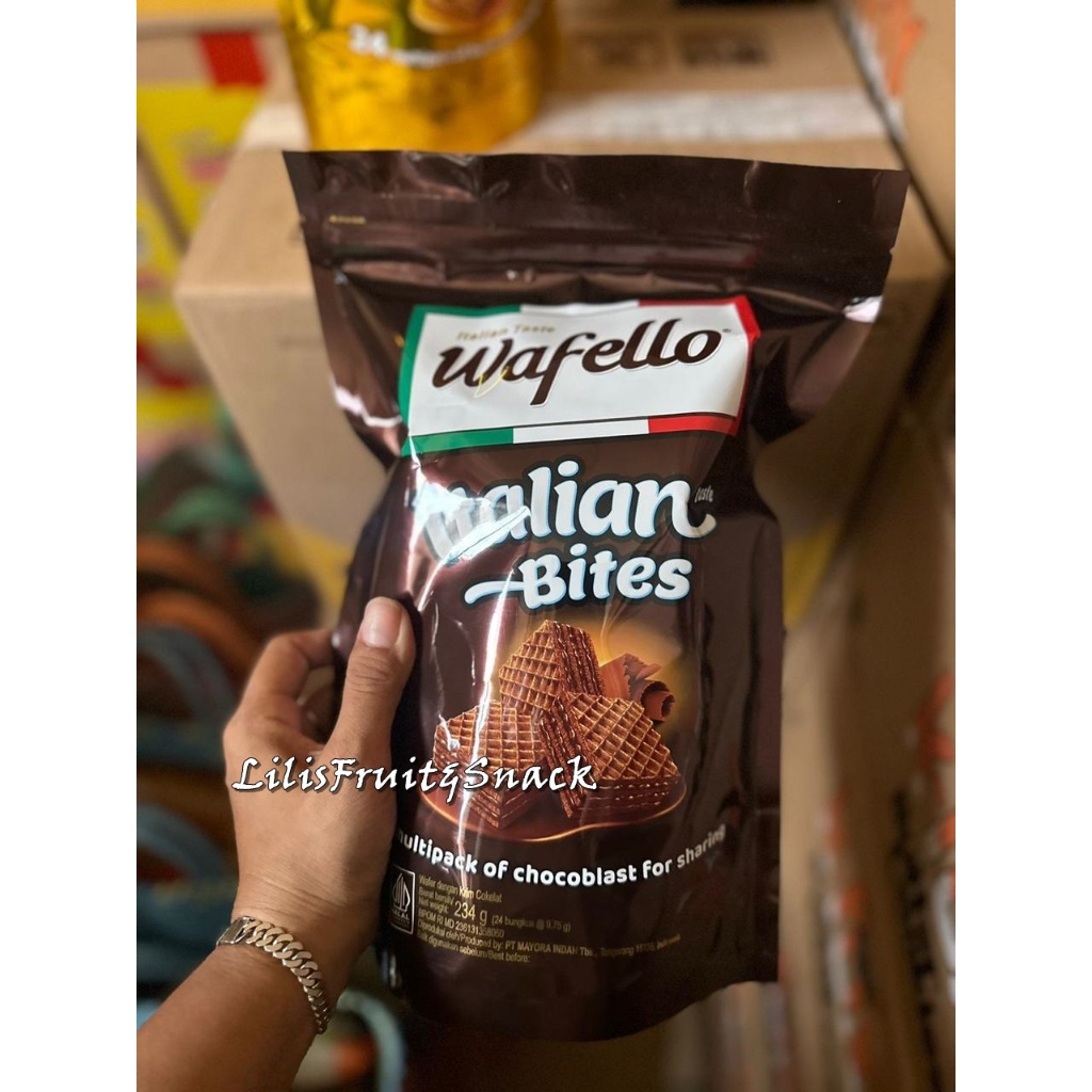 Jual Wafello wafer Cokelat Kemasan Pouch 234grm Bisa Bayar diTempat ...