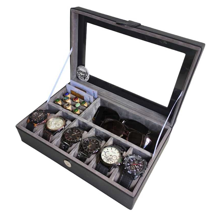 Jual Box Jam Tangan isi 6 mix Tempat Perhiasan dan Aksesoris + Kotak ...