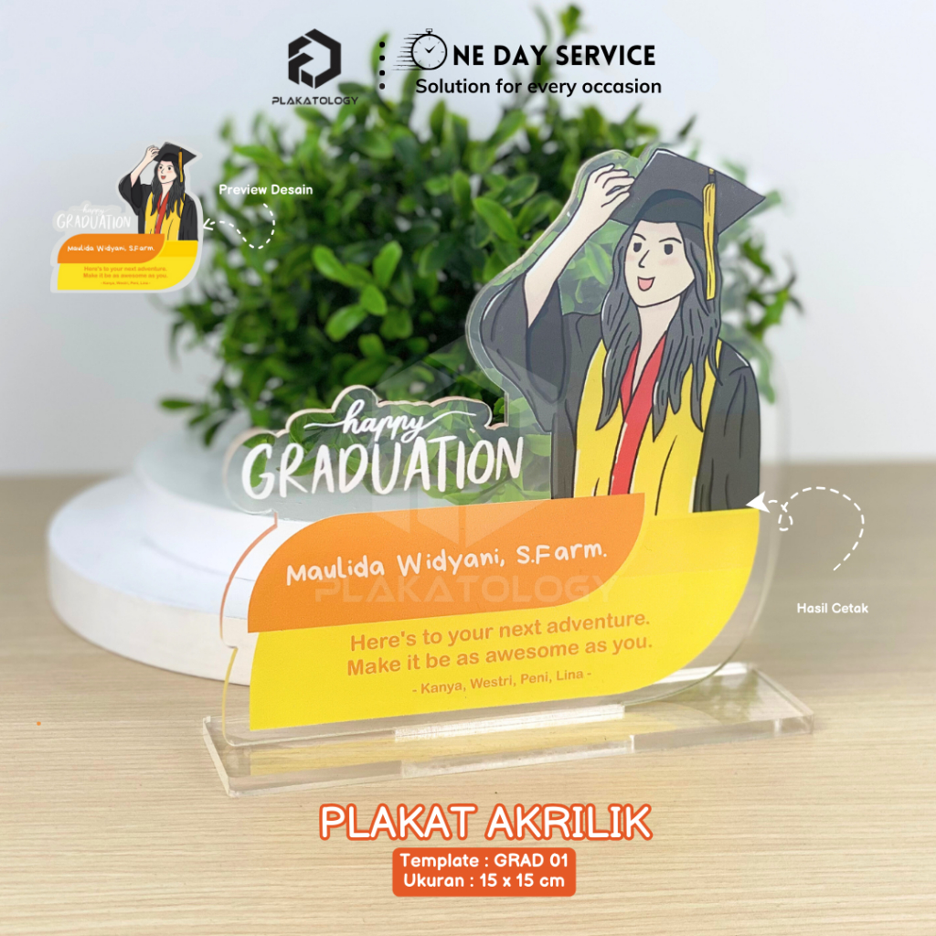 Jual PLAKATOLOGY | Plakat Akrilik Wisuda| Kado Wisuda Custom | Kado ...
