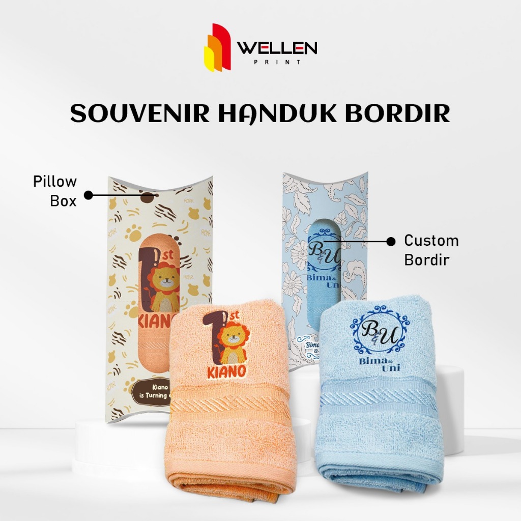 Jual WELLEN PRINT – Cetak Souvenir Handuk Bordir Custom / Print Paket ...