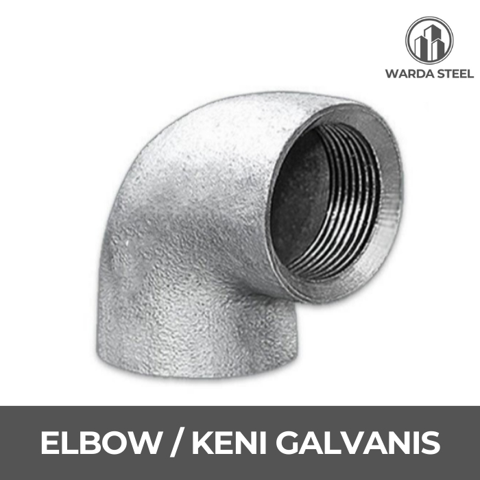 Jual Elbow Besi Galvanis 4" - Keni Knee Knie L Drat 4 Inch 90 Derajat 90 Deg | Shopee Indonesia
