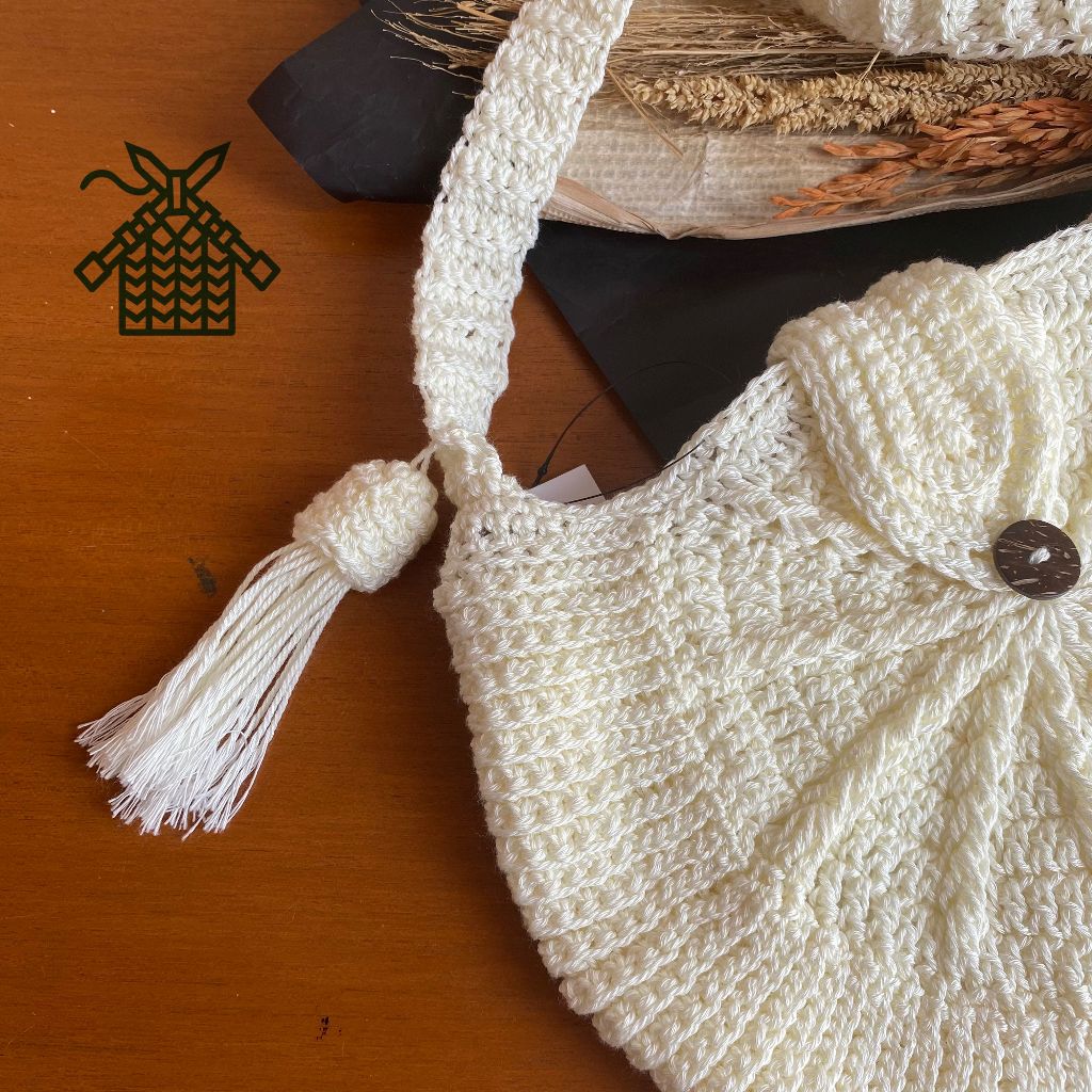 Jual tas selempang rajutan handmade unik/ sligbag crochet murah / tas ...
