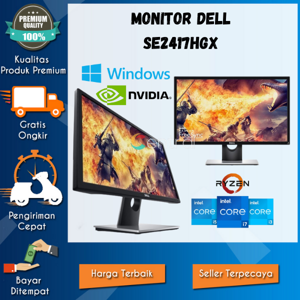 Jual LED Monitor Dell 24 Inch SE2417HGX Gaming Monitor [23.6 Inch/75Hz ...
