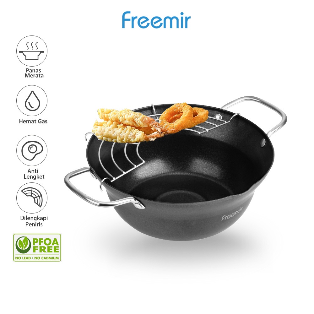 Jual Freemir Panci Multifungsi Stainless Steel 20cm untuk Menggoreng ...