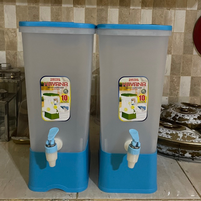 Jual Tempat Minum Air Keran 10 Liter Bening Havana Water Dispenser ...