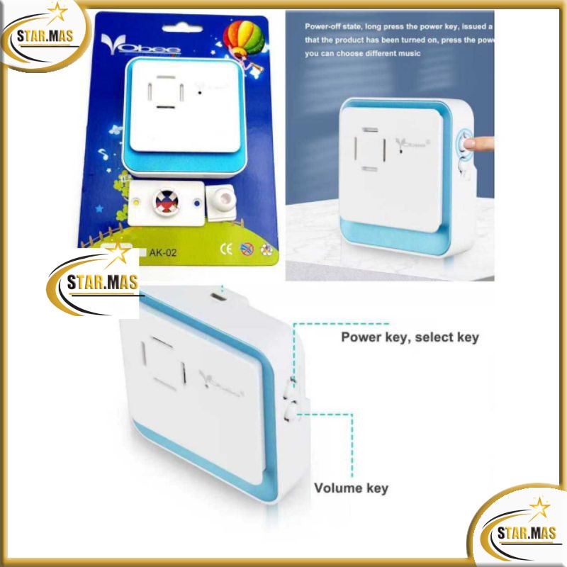 Jual bell Pintu Sensor Gerak /Otomatis /Motion Sensor Doorbell AK- 01 ...